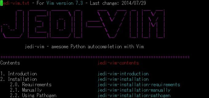 Pythonの入力補完 : jedi-vim | ememory